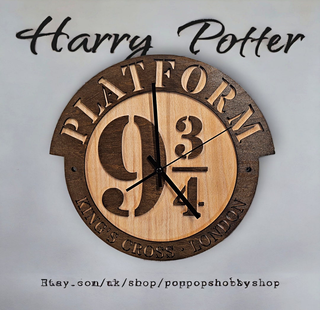 Harry Potter Themed Clock, Wizard Clock, Harry Potter Time Piece ...