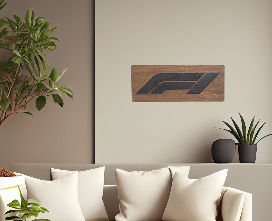 Wood Art F1 Wood Art Formula 1 Logo Wooden Wall Decor Wood Art Race ...