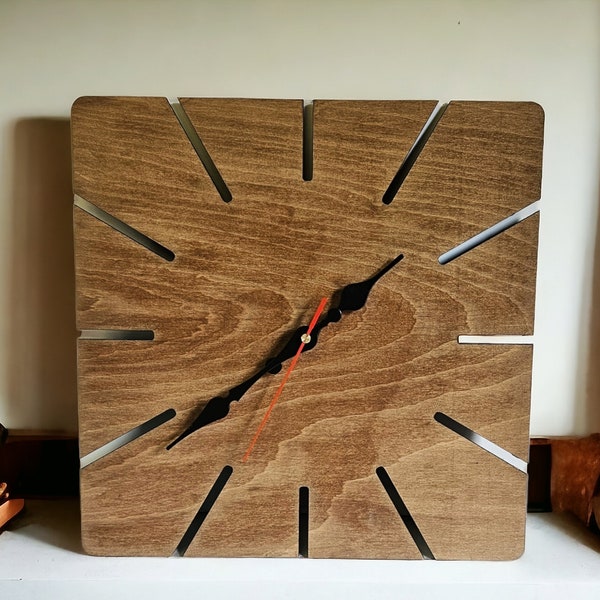 Wooden Wall Clock - Etsy UK