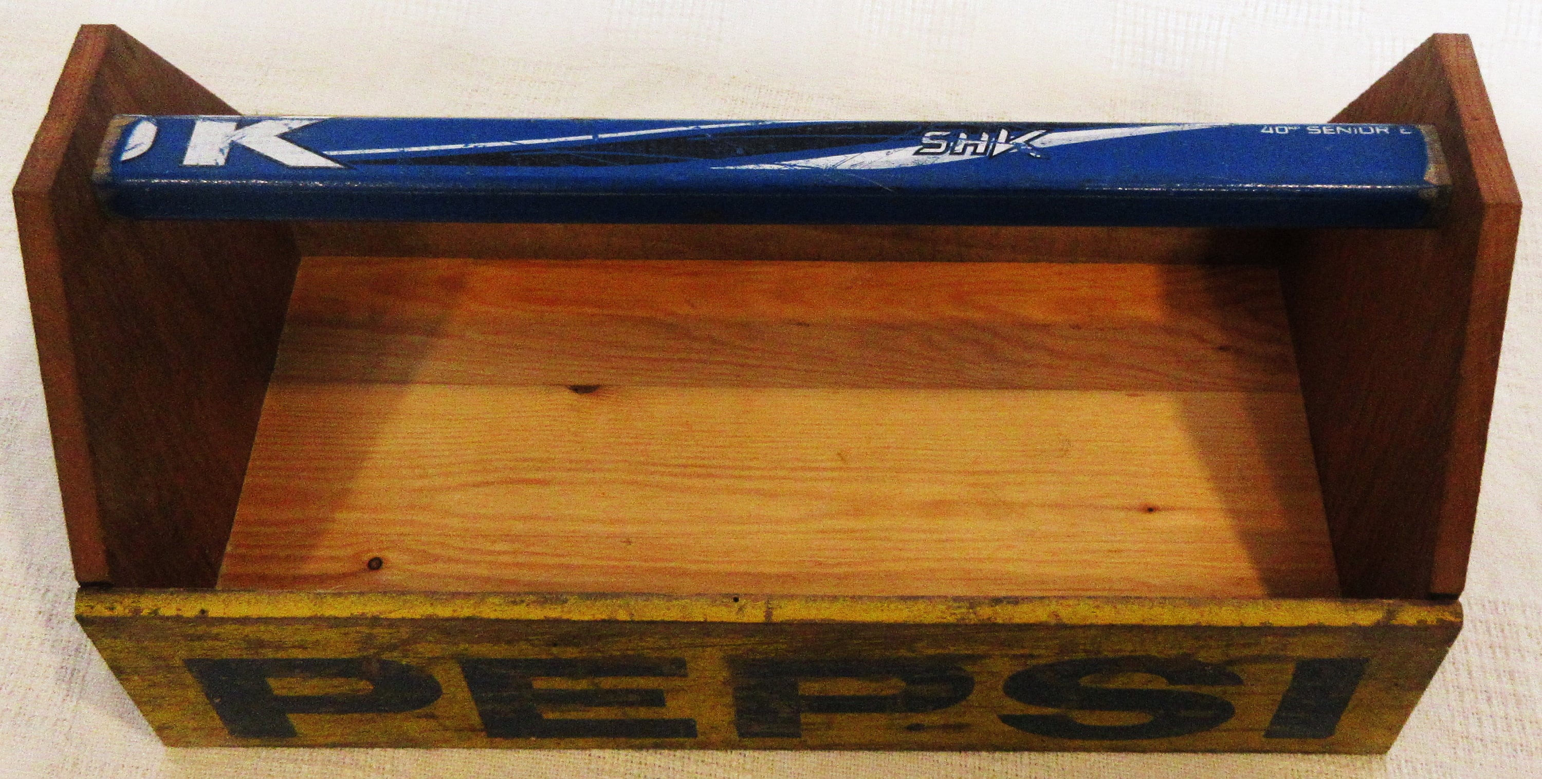 Vintage Handmade Pepsi Crate Toolbox With a Hockey Stick Handle - Etsy