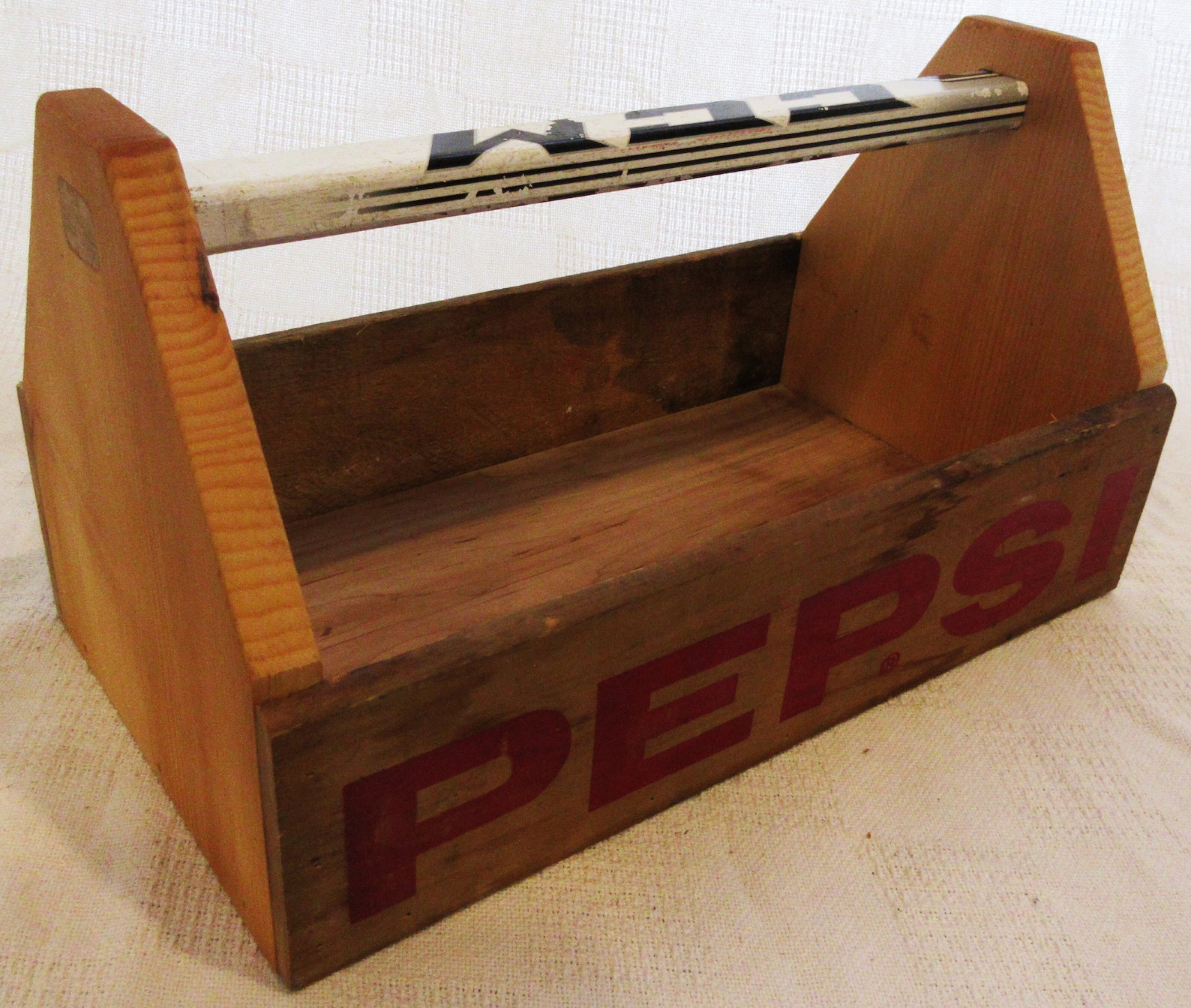 Vintage Handmade Pepsi Crate Toolbox With a Hockey Stick Handle - Etsy