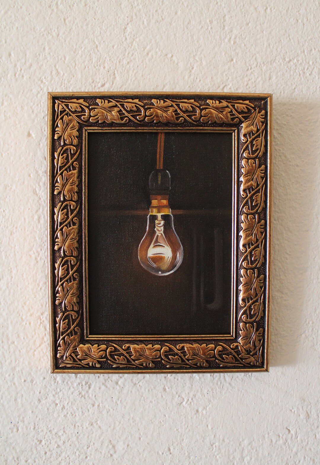 Original Lamp Painting, Oil Painting, Lamp Illustration, Home Decor for ...
