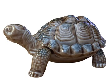 Vintage Wade Turtle Trinket Box Wade of England Porcelain Tortoise Box ...