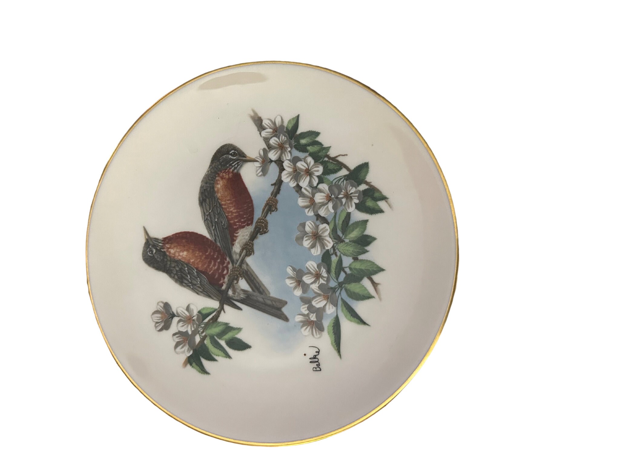 Vintage Gorham Collectible Plate the Robin and the Crabapple - Etsy