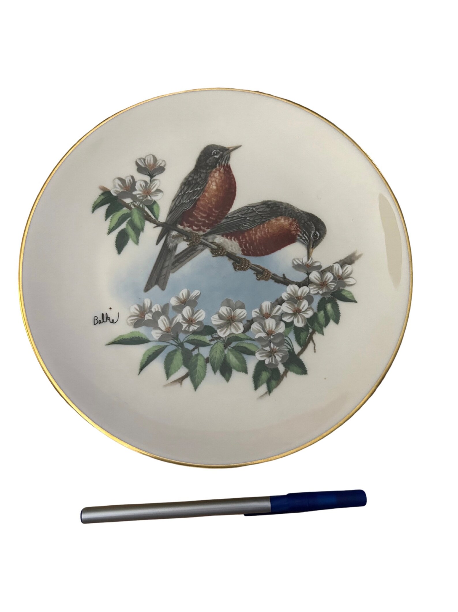 Vintage Gorham Collectible Plate the Robin and the Crabapple - Etsy