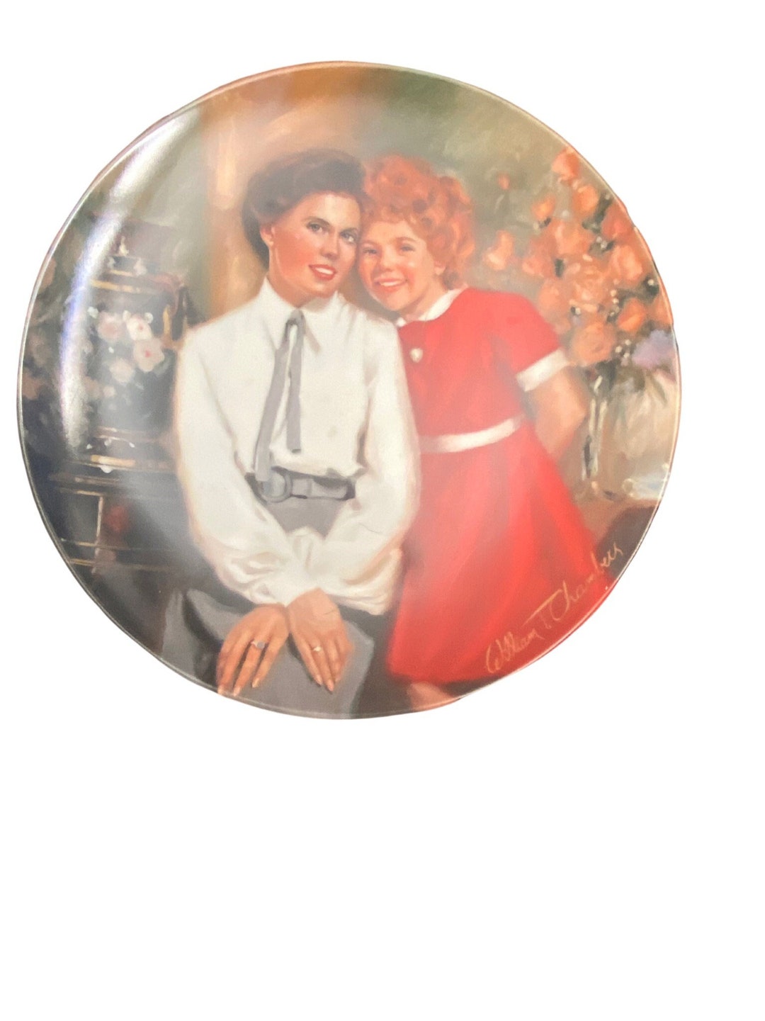 Vintage Knowles Collectible Plate annie and Grace by William Chambers ...