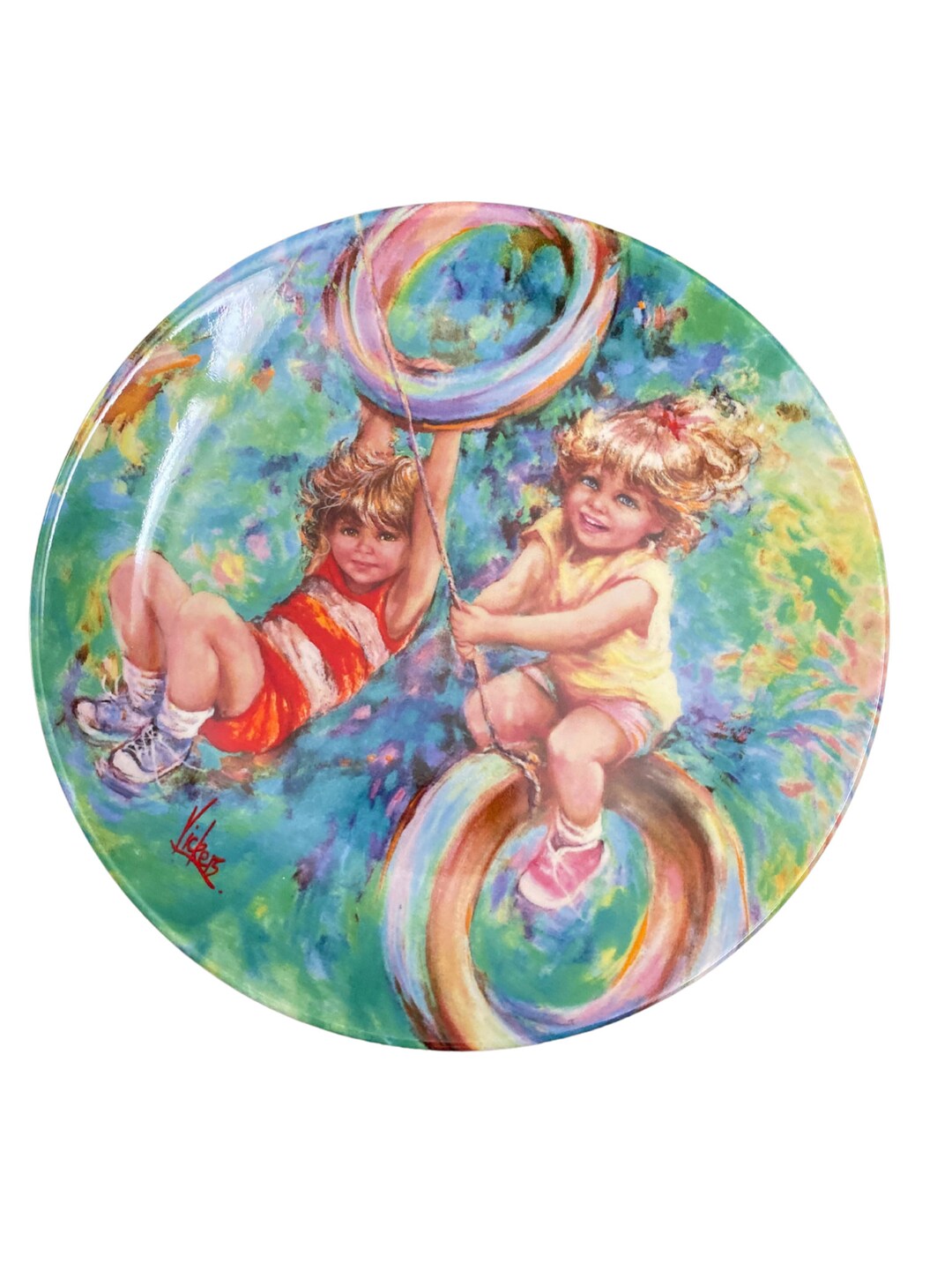Vintage Wedgwood Collectible Plate riding High by Mary Vickers - Etsy