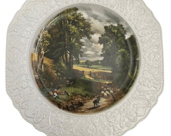 A Beautiful English Ironstone Plate by WOODS & SONS in the Alpine White ...