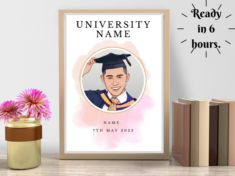 Portrait for Graduation Graduation Presents Cap and Gown - Etsy