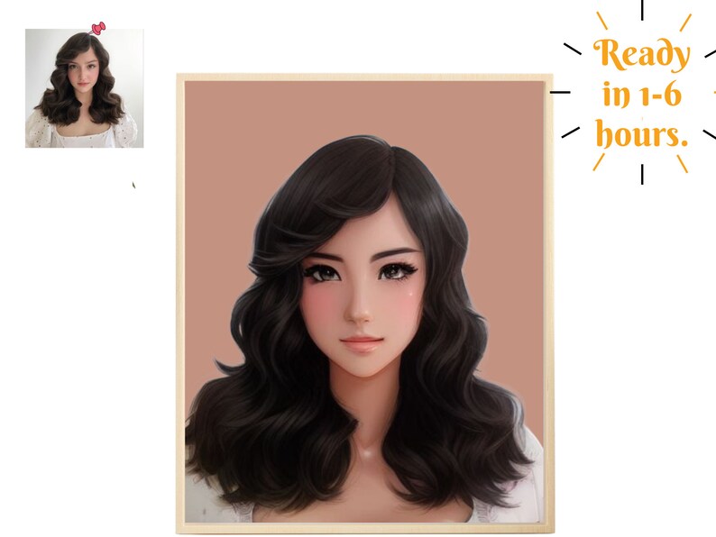 Anime Style Drawing, Anime Style Portrait, Anime From Photo, Couple ...