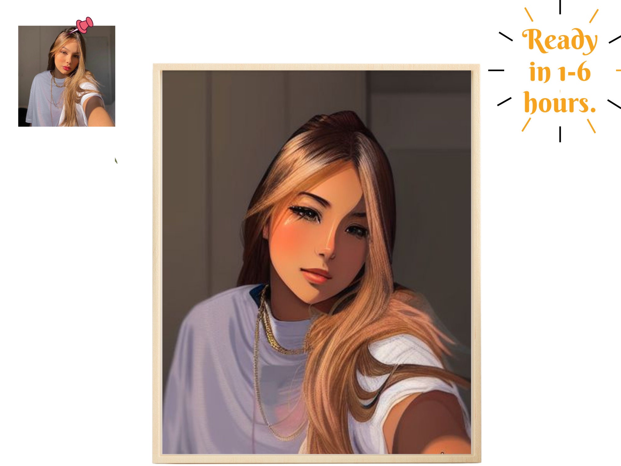 Anime Style Drawing, Anime Style Portrait, Anime From Photo, Couple ...