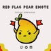 Red Flag Emote Pear Emote Twitch Emote - Etsy
