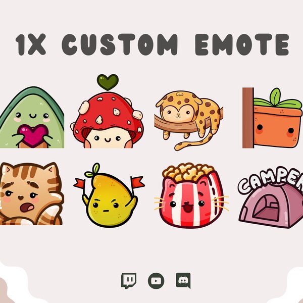 Twitch Emote Commission - Etsy