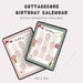 Cottagecore Birthday Tracker, Birthday Calendar, Birthday Planner ...