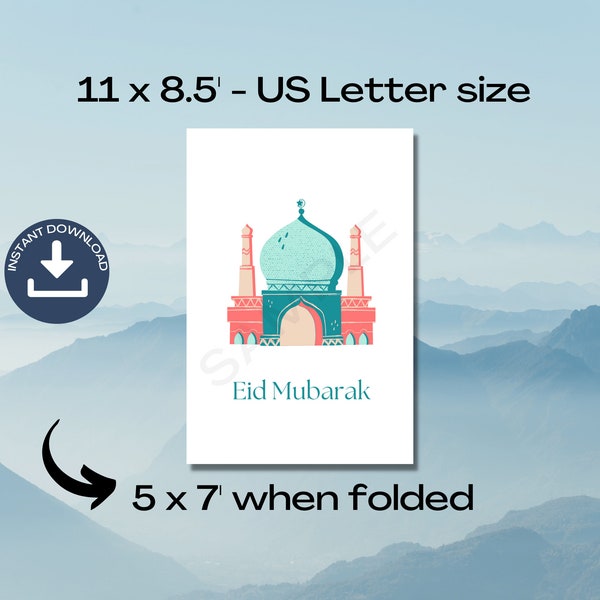 Printable Card Eid - Etsy