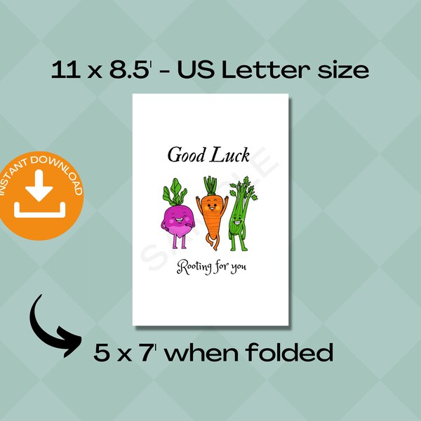 Good Luck Printables - Etsy
