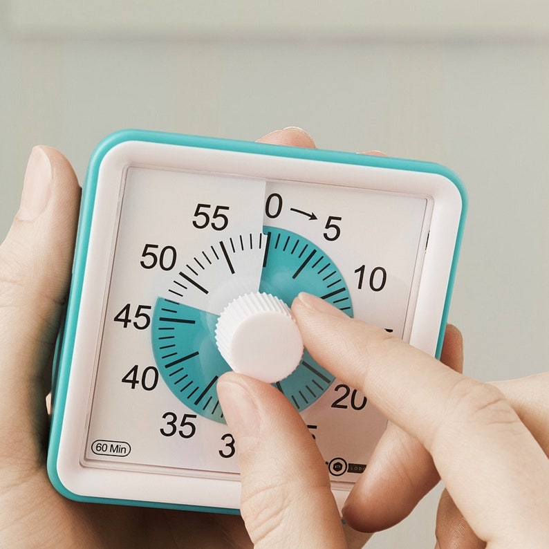 Temple 60-minute Visual Timer- Clock Timer for Kids- Time Management ...