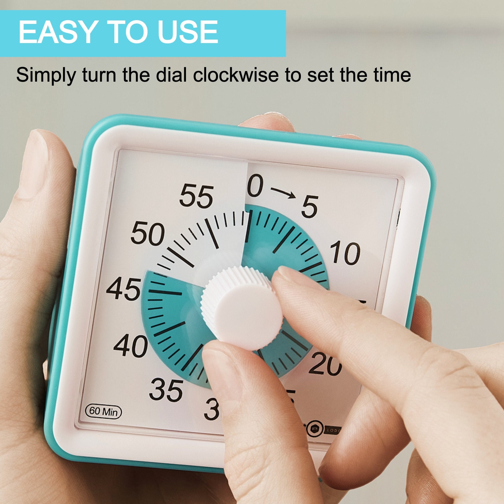 Temple 60-minute Visual Timer- Clock Timer for Kids- Time Management ...