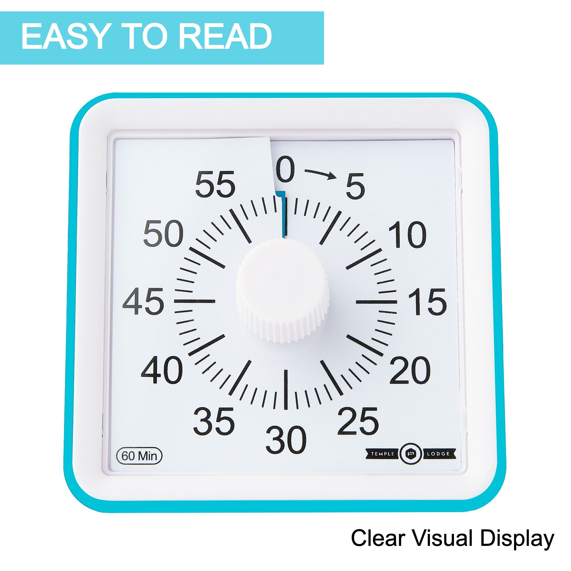 Temple 60-minute Visual Timer- Clock Timer for Kids- Time Management ...