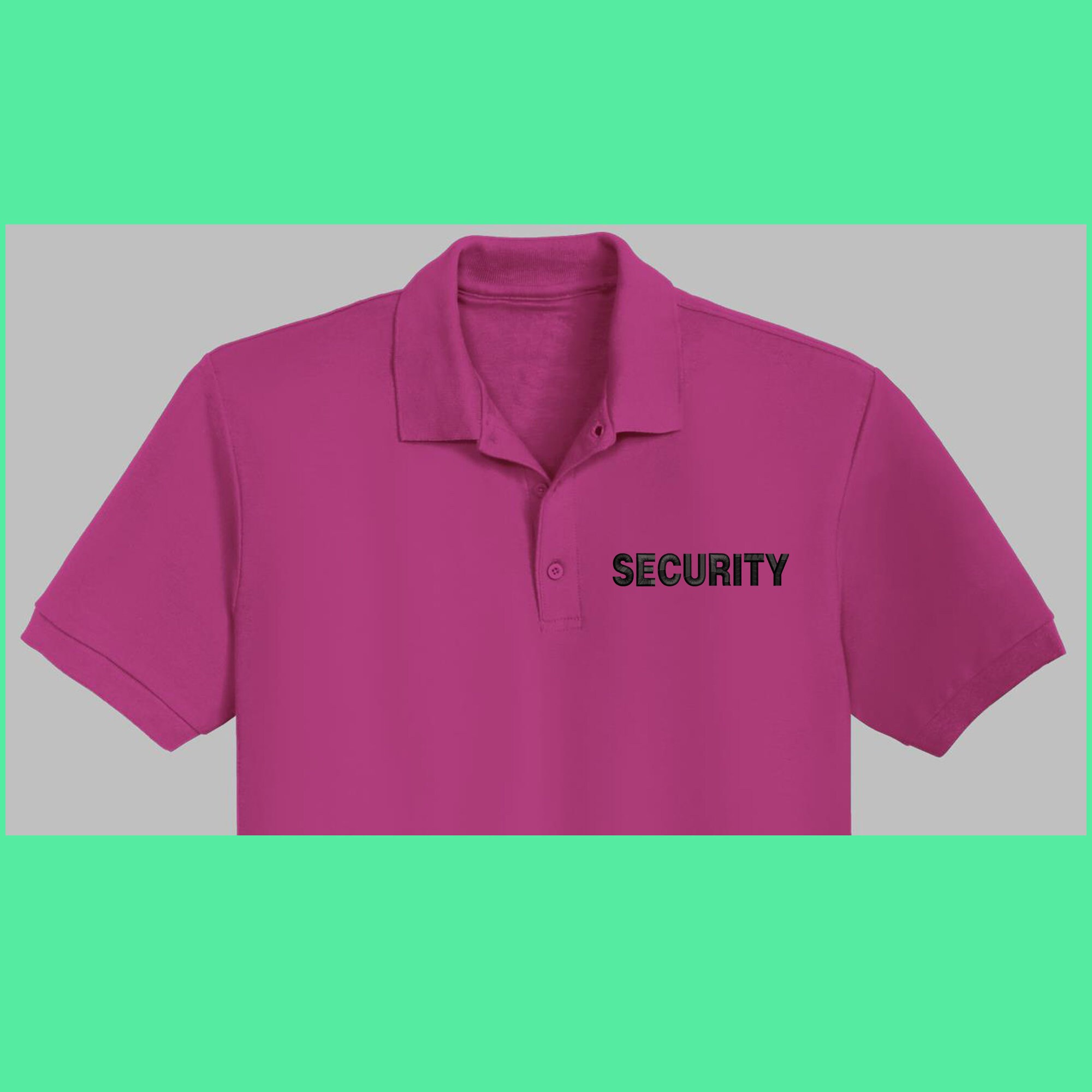 Security Embroidery Design, Hat Logo, Workwear Uniforms (digital ...