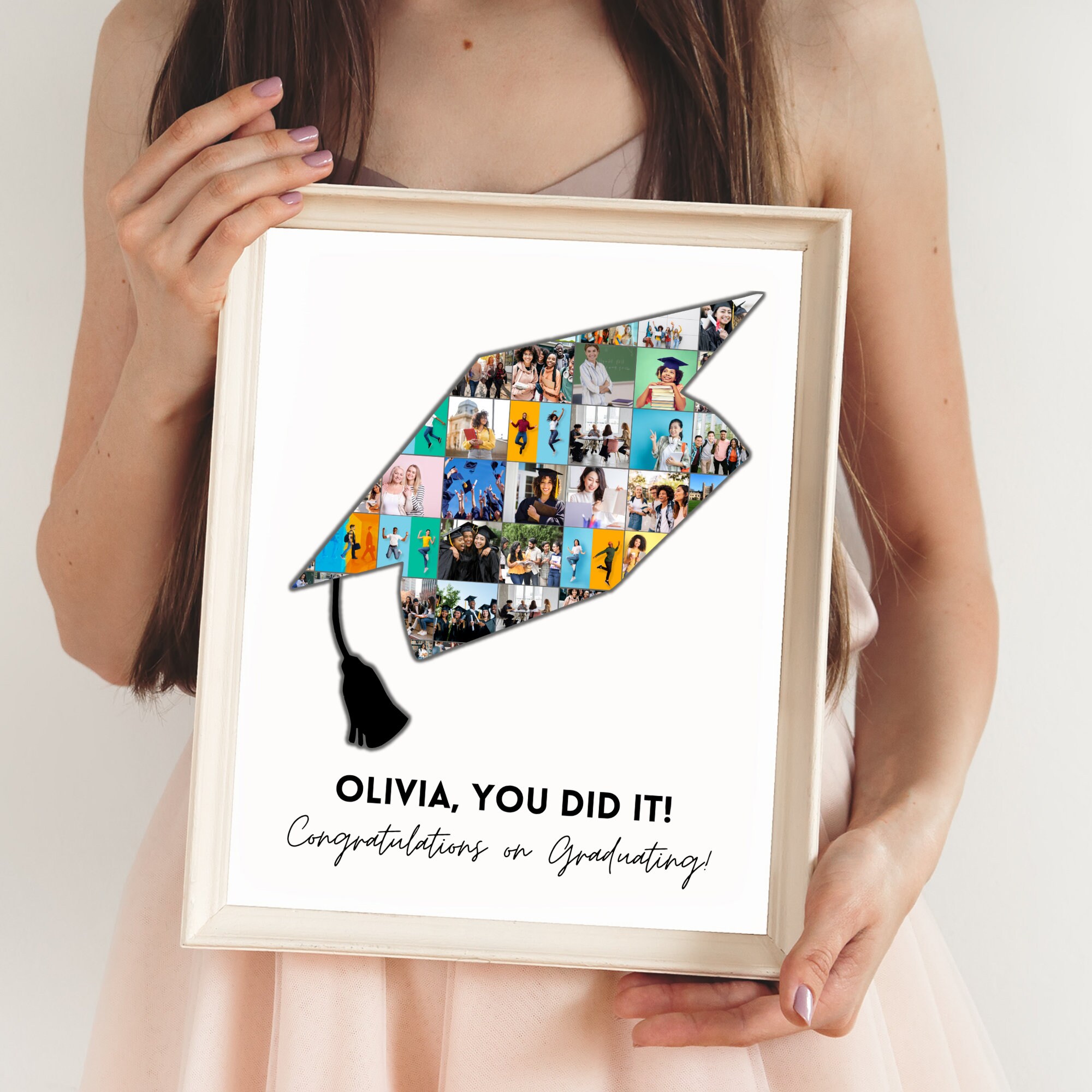 Personalized Graduation Photo Collage Custom Graduation Cap - Etsy