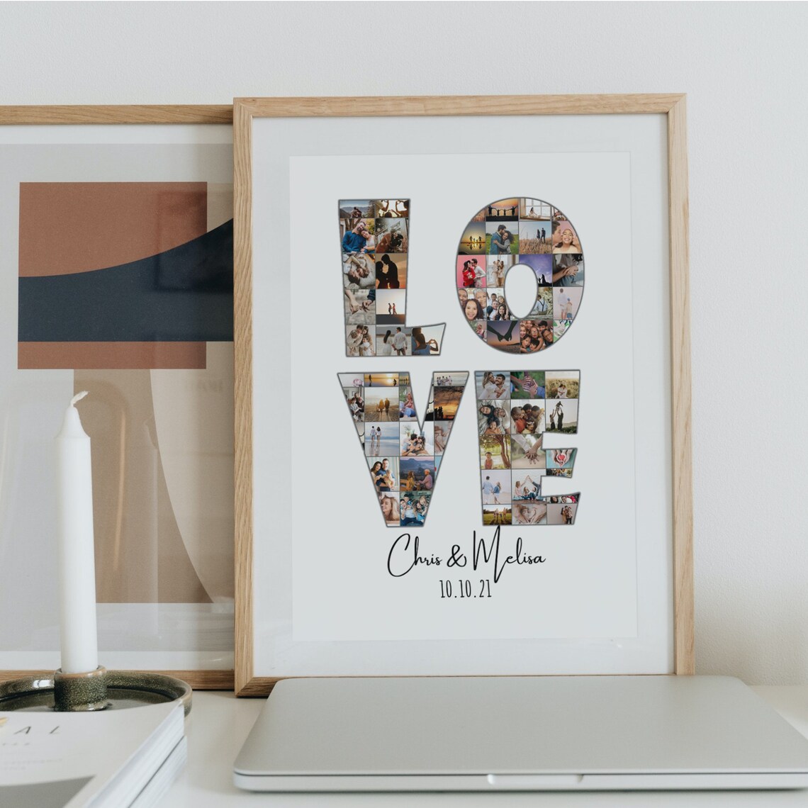 Collage Print LOVE Letters Collage Template Custom Letters Picture ...