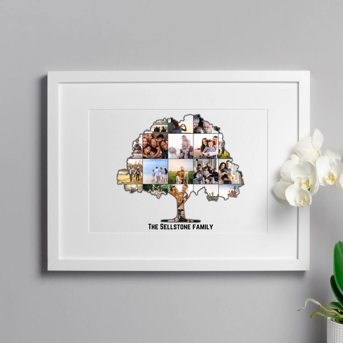 Family Tree Photo Collage Custom Family Tree Photo Collage - Etsy