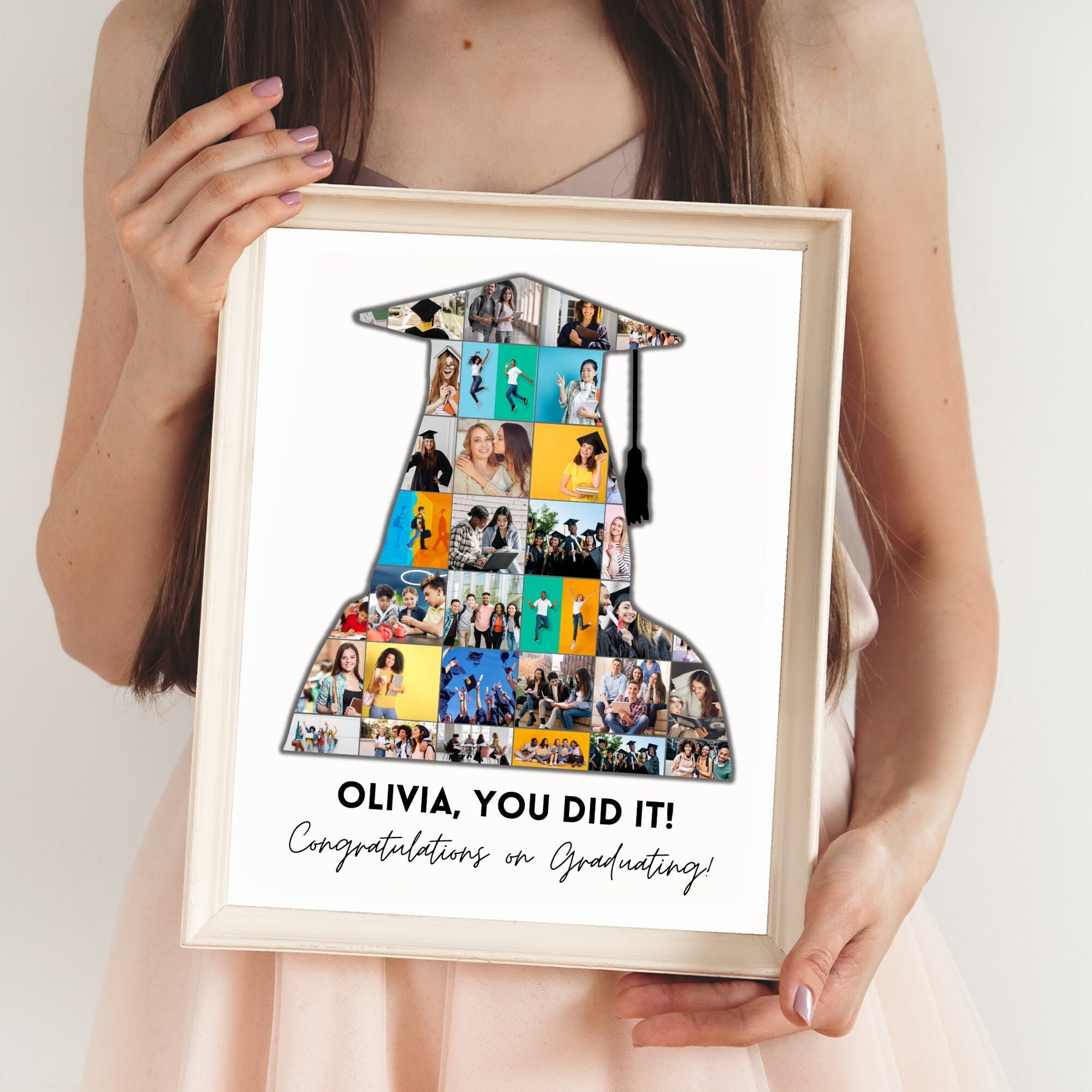 Printable Graduation Photo Collage Graduation Gift Graduation Student ...