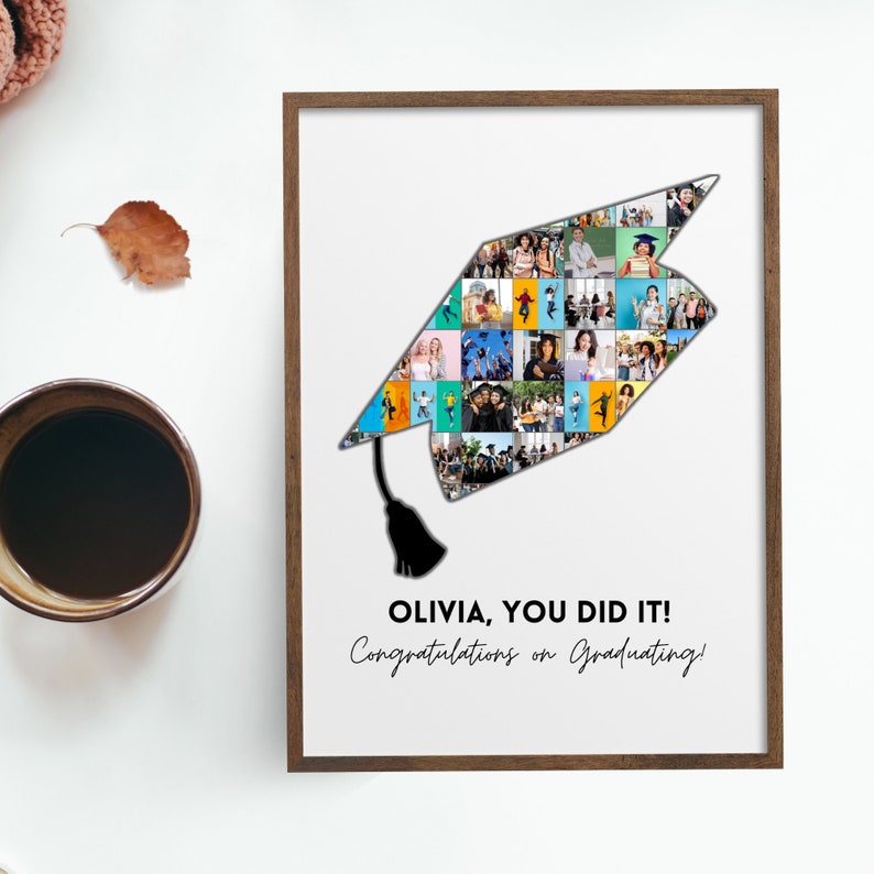 Personalized Graduation Photo Collage Custom Graduation Cap - Etsy