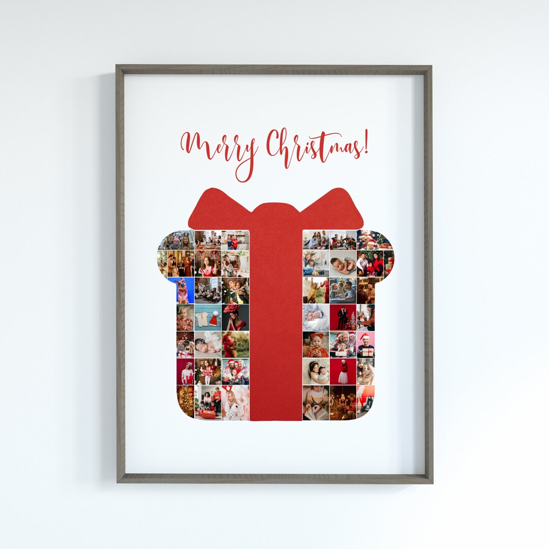 Gift Photo Collage Christmas Photo Gift Holiday Photo Collage Birthday ...
