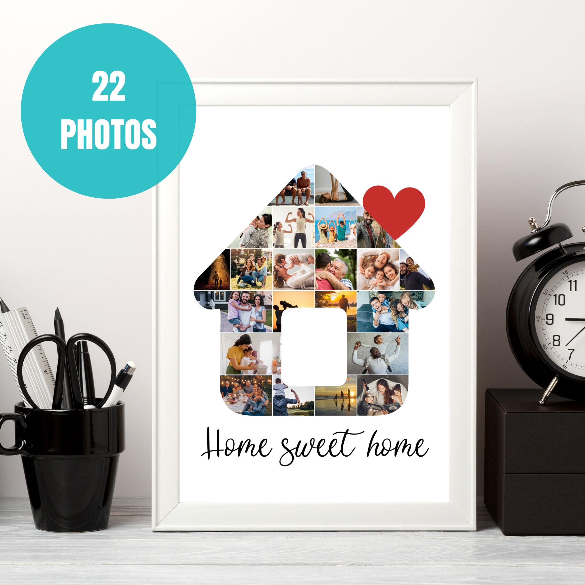 Custom House Photo Collage Housewarming Gift New House Gift Unique Gift ...