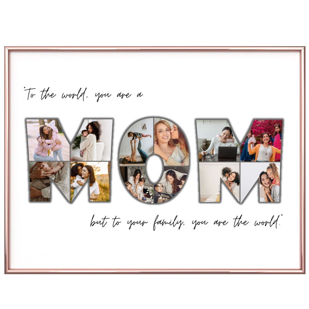 Mom Photo Collage Personalized Picture Collage Gift Mother's Day Gift ...