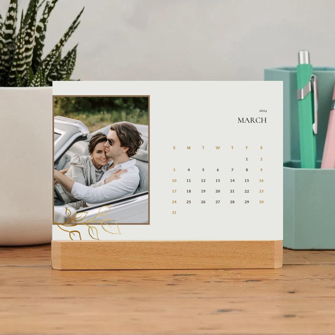 Photo Calendar Template 2024 Custom Calendar Template 2024 Desk ...