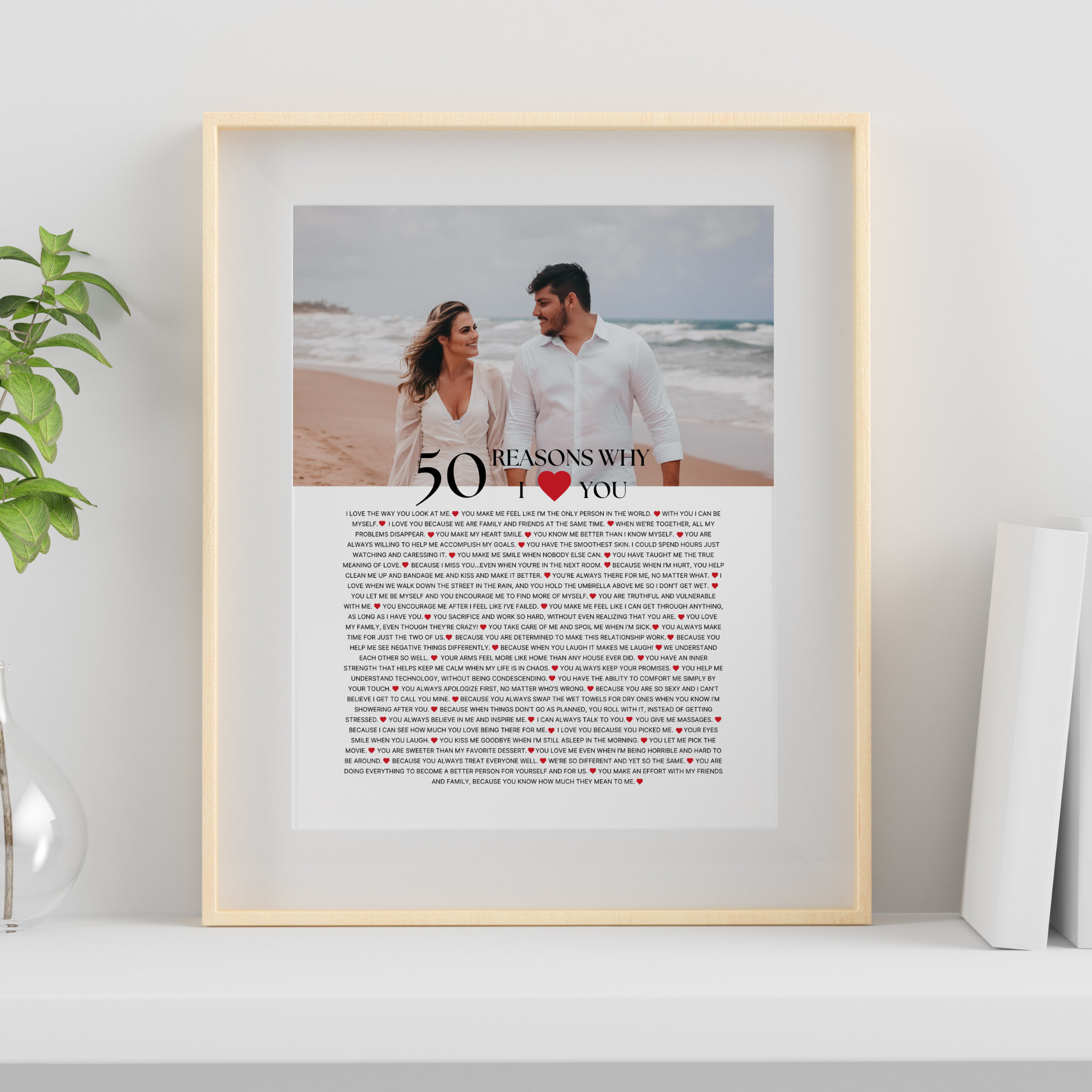 Reasons Why I Love You Printable 50 Reasons Why I Love You With Photo ...