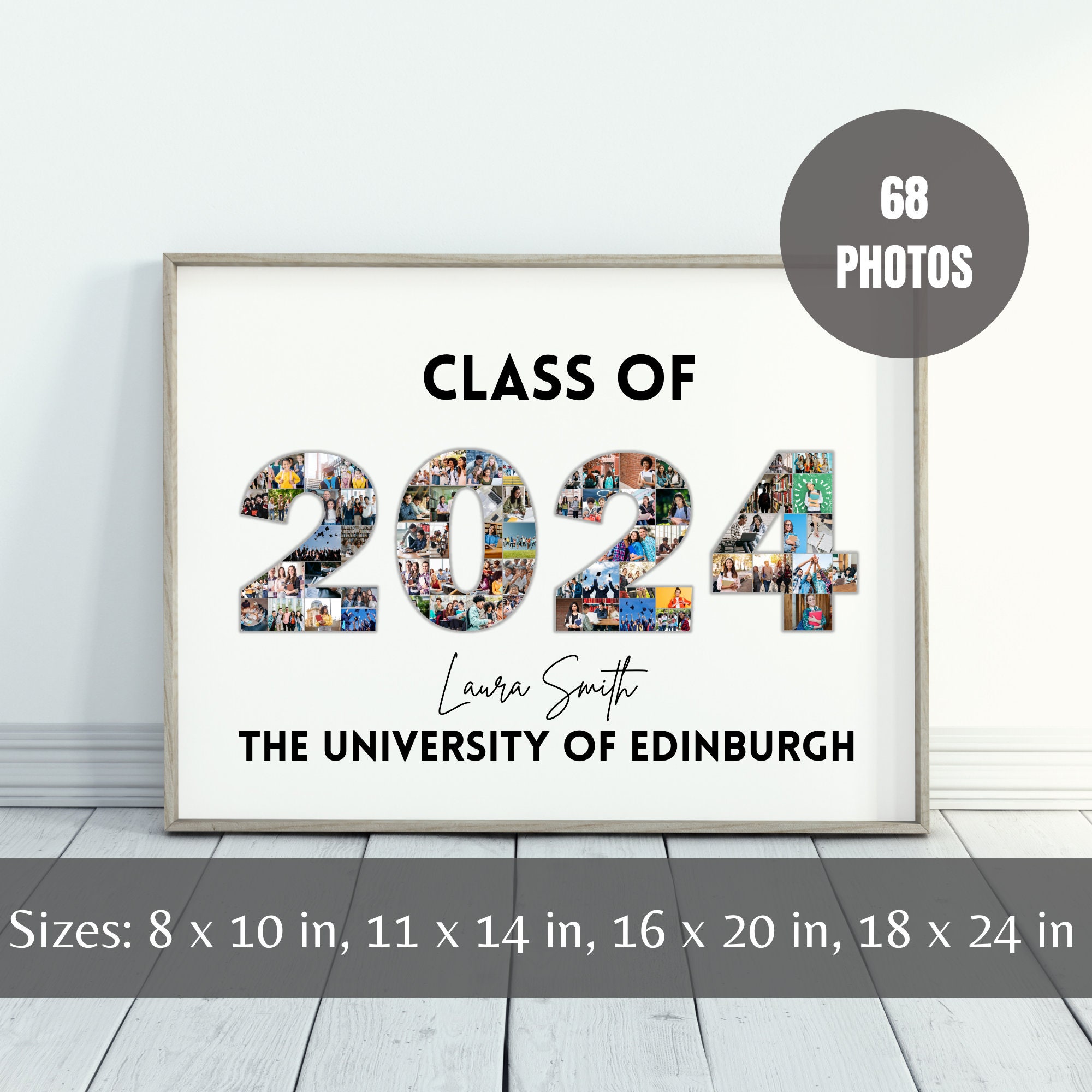 Printable 2024 Graduation Photo Collage 68 Pictures Collage Template ...