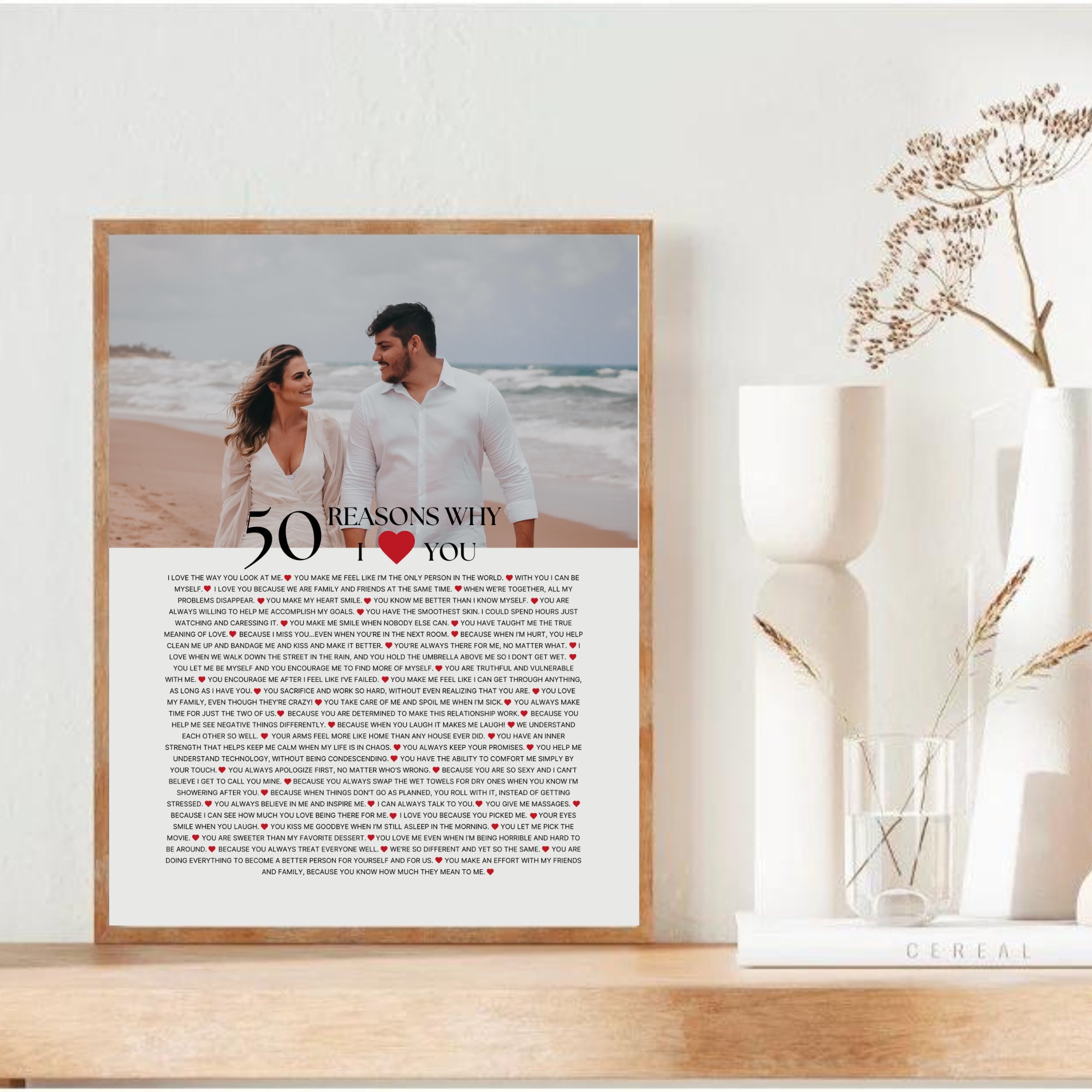 Reasons Why I Love You Printable 50 Reasons Why I Love You With Photo ...