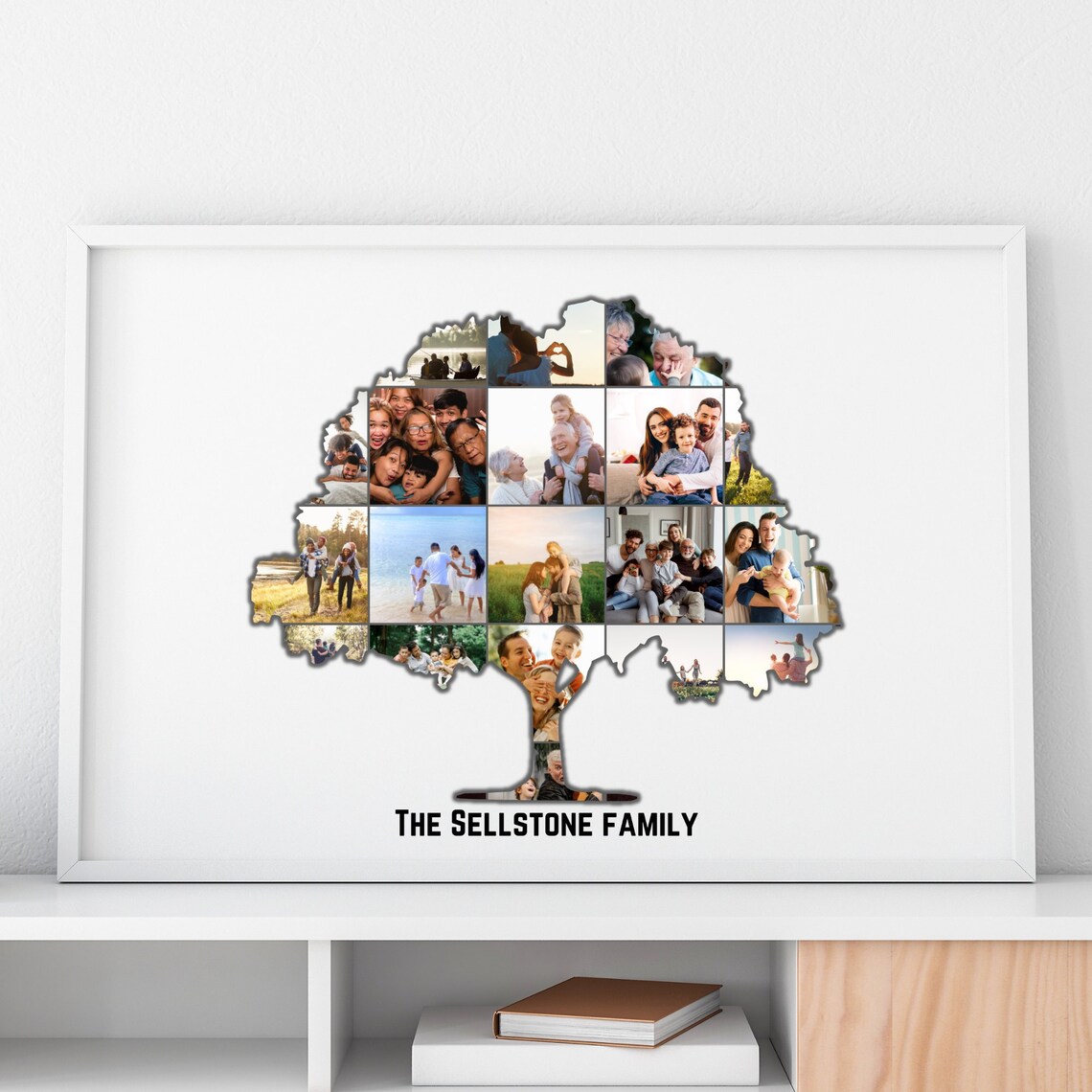 Family Tree Photo Collage Custom Family Tree Photo Collage Birthday ...