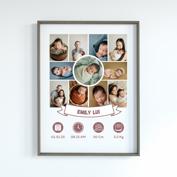 Baby Photo Collage - Etsy