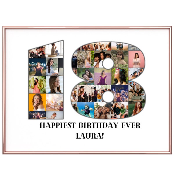 18th Birthday Collage Template - Etsy Australia
