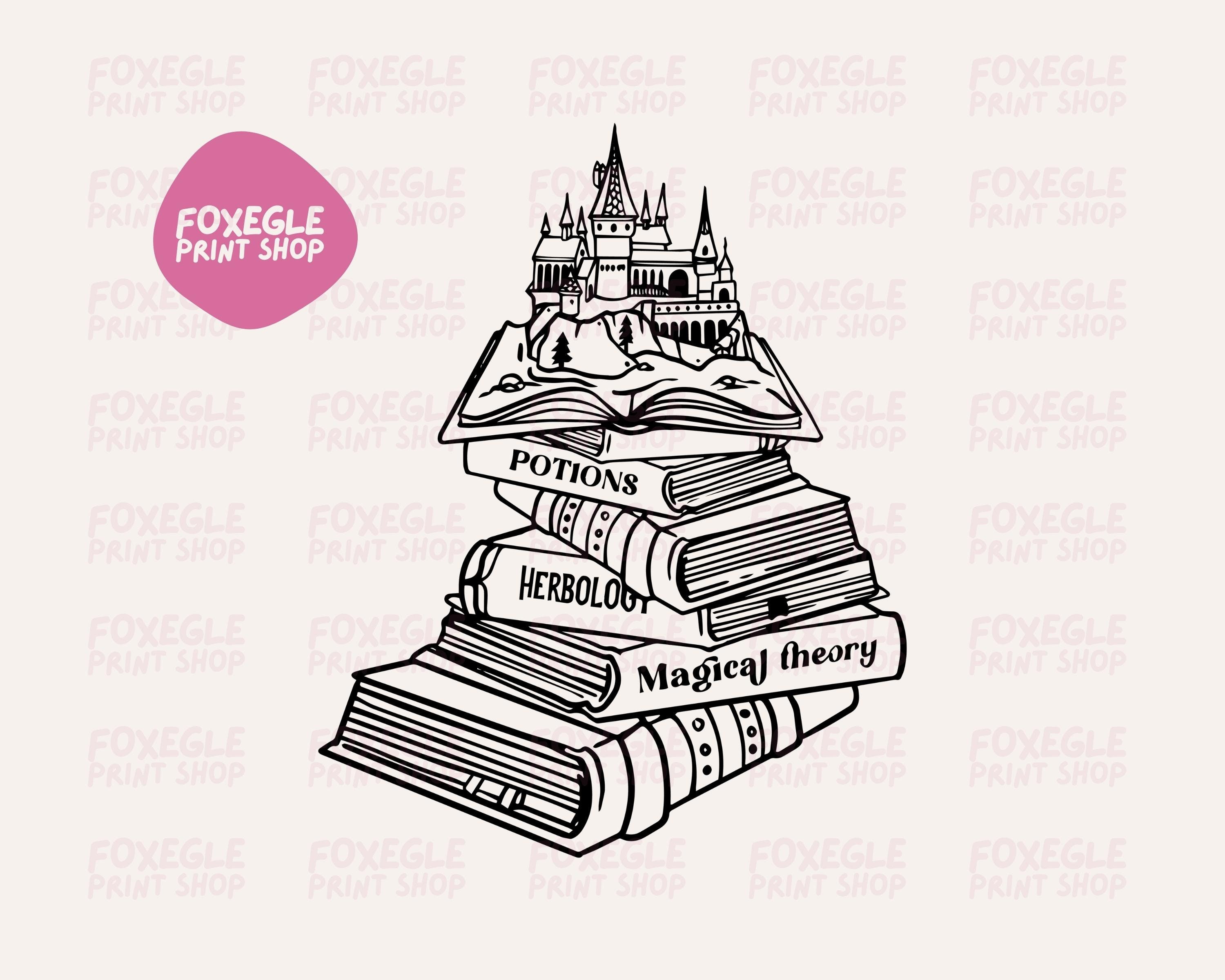 Wizard School SVG / PNG Files I Original Artwork I Instant - Etsy