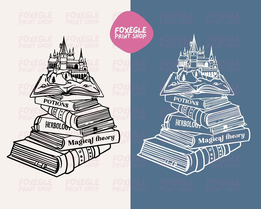 Wizard School SVG / PNG Files I Original Artwork I Instant Digital ...