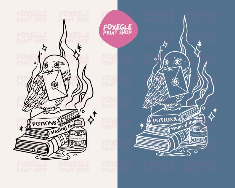 Magic Owl SVG / PNG Files I Original Artwork I Instant Digital Download ...