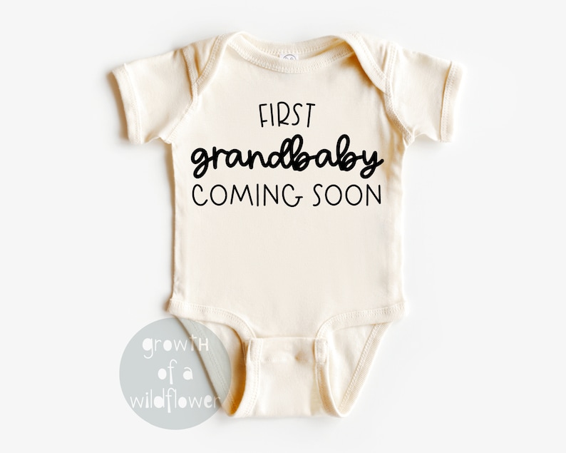 First Grandbaby Coming Soon PNG SVG, Pregnancy Announcement Svg, Baby ...