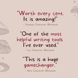 Character Workbook: Novel Writing Templates, Character Profiles ...