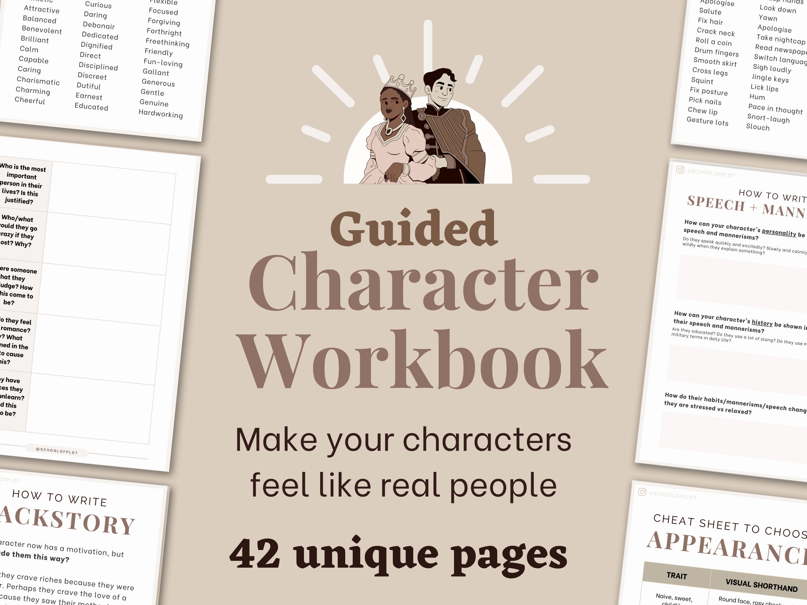 Character Workbook Digital or Printable Writing Planner - Etsy Canada