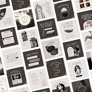 Writer Instagram Template • Author Canva Template, Book Marketing ...