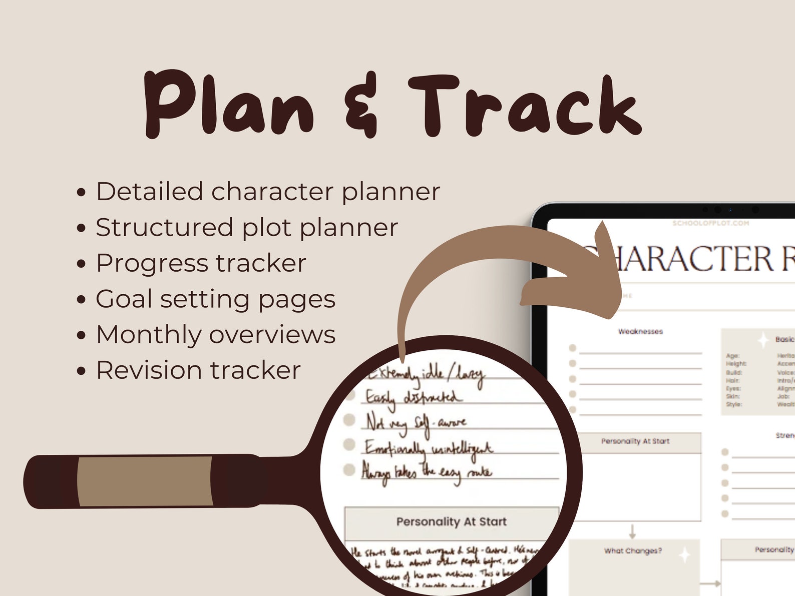 Novel Planner Digital or Printable Writing Workbook Word - Etsy Australia