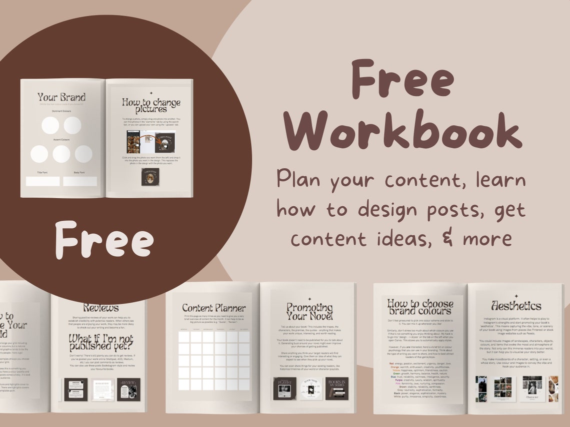 Bookish Instagram Template Reader Canva Template Book - Etsy UK