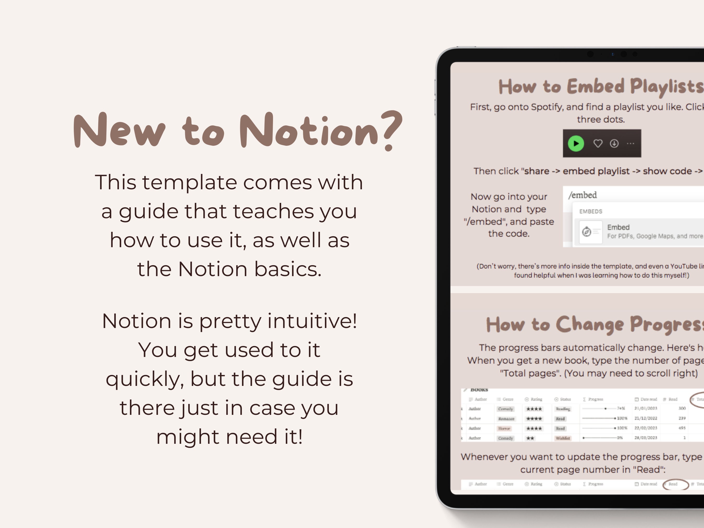 Reading Journal Notion Template Book Tracker Notion - Etsy