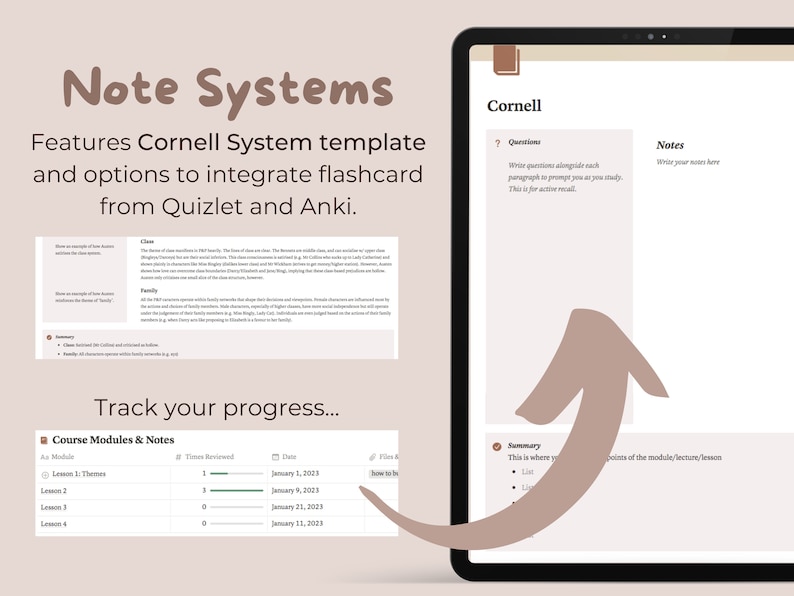 Student Notion Template Study Planner College Assignment - Etsy